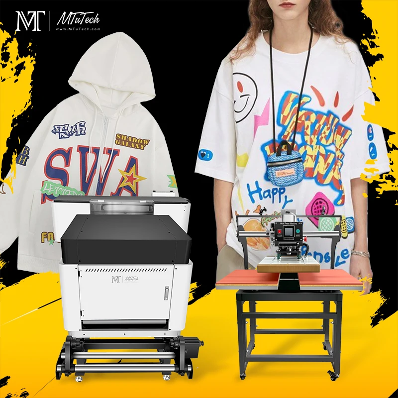 DTF Printer T Shirt Printing Machine With Different Heat Press Solution - Afrimart Online