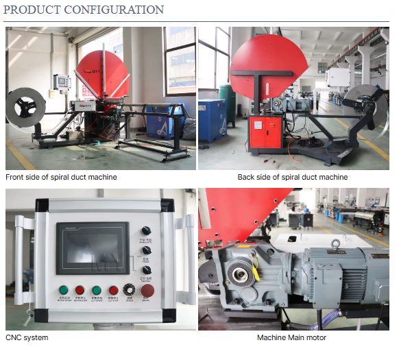 Spiral Round Tube Forming Machine Air Duct Spiro Machinery Spiral ...