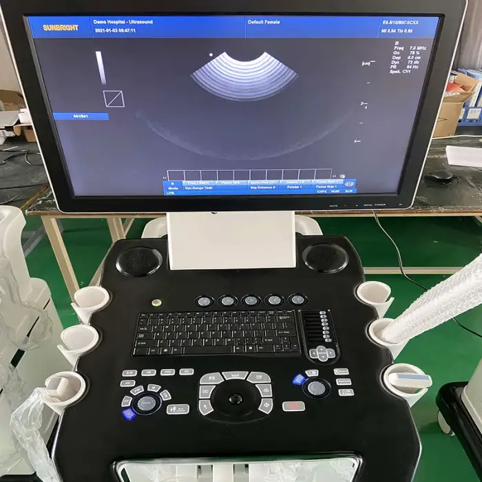 Cardiac OBGYN trolley cart type heart scanner high resolution echo ...