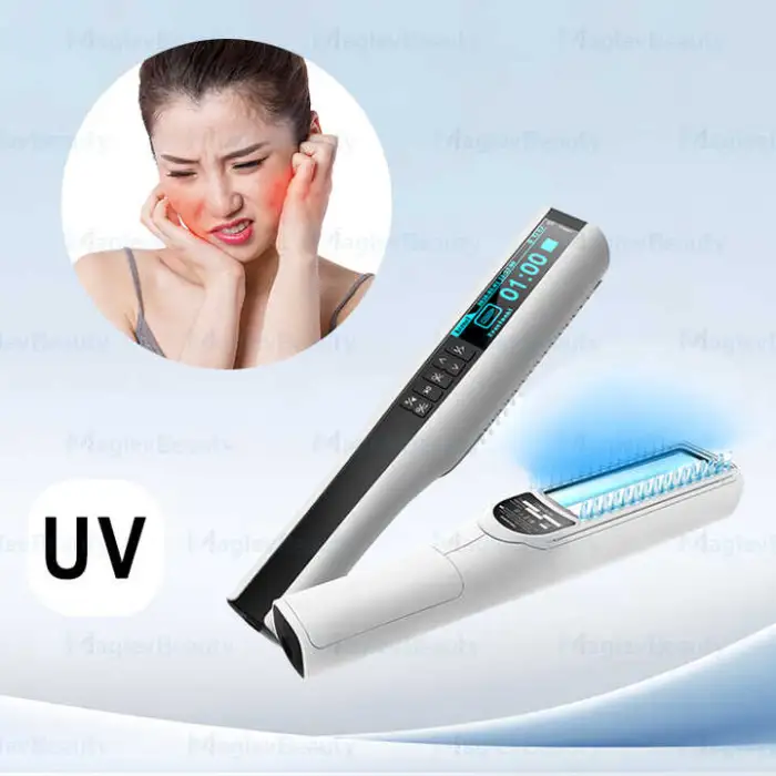 Medical Home Use Handheld 311nm UVB Lamp 308nm Phototherapy Device 308 UVB for Vitiligo ...