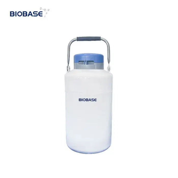 BIOBASE 20L Liquid Nitrogen Container Steel Vacuum Thermos Cryogenic ...