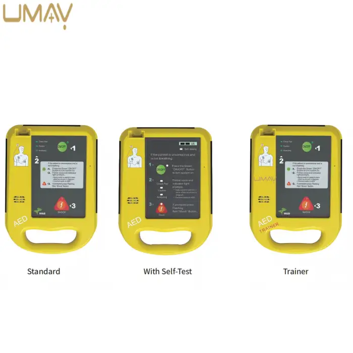 First Aid Portable AED Automatic Defibrillator Trainer Cardiopulmonary ...