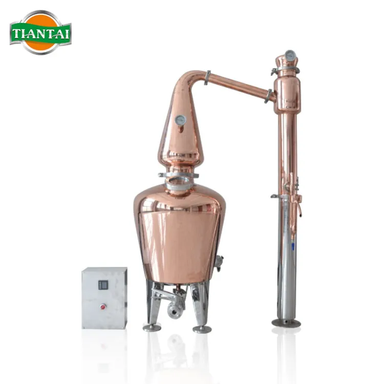 Small Mini Electric Alcohol Distillery System 50L Red Copper Still Pot ...