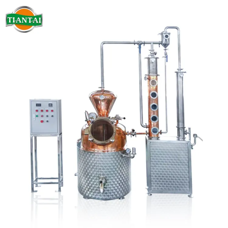 Small Mini Electric Alcohol Distillery System 50L Red Copper Still Pot ...