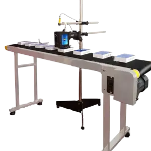 Automatic Expiry Date Batch Number Coding Printing Machine Belt Conveyor Coding Color Ribbon ...