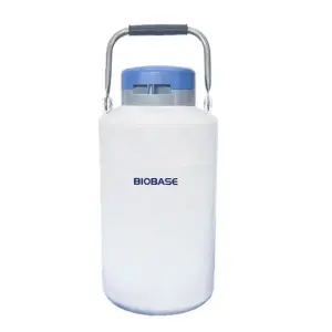 BIOBASE 20L Liquid Nitrogen Container Steel Vacuum Thermos Cryogenic ...